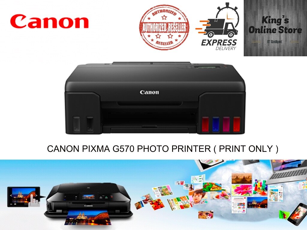 CANON G570 Pixma Single Function Ink Tank Wireless Photo Printer 6 ...