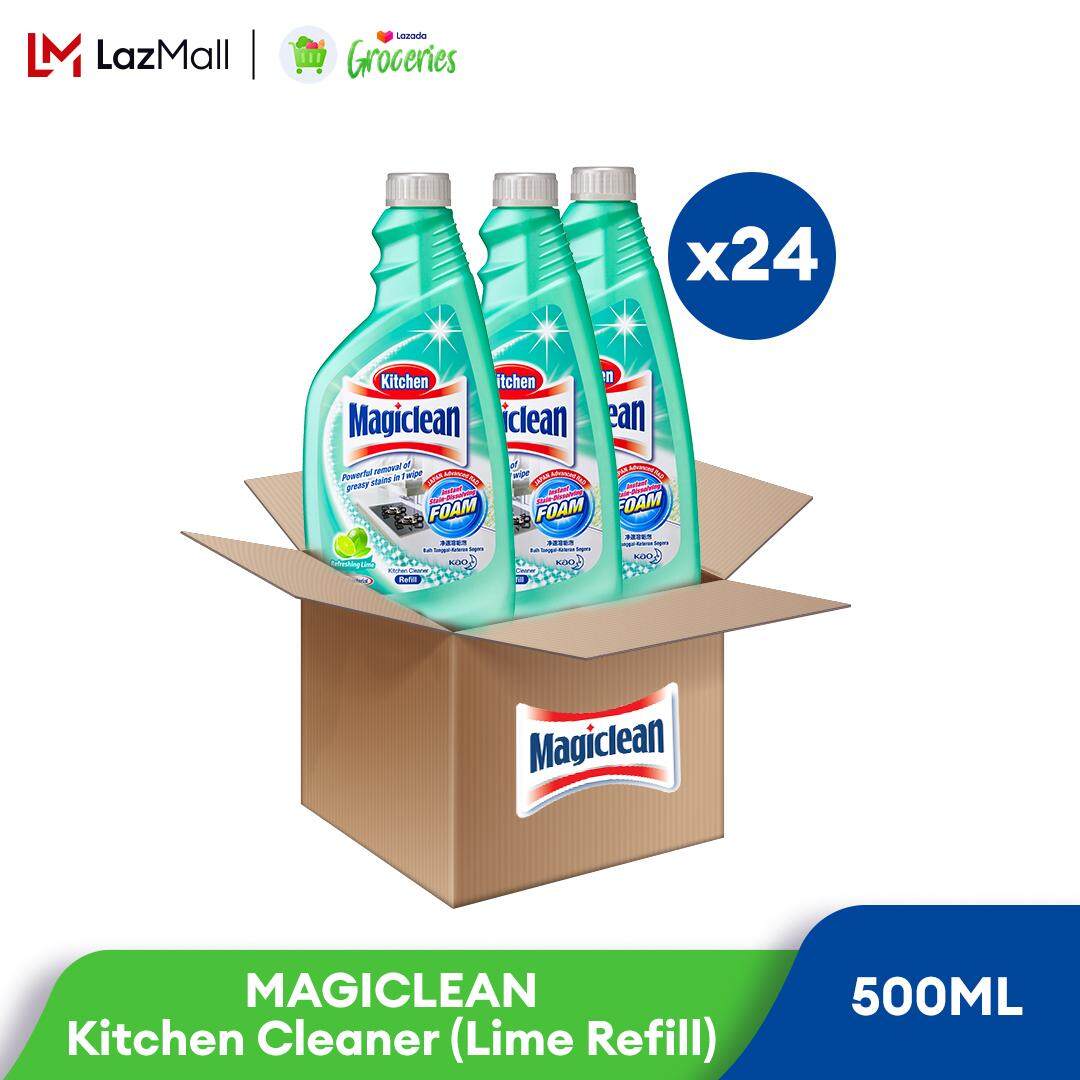 [CARTON] Magiclean Kitchen Cleaner - Lime Refill (500ml) x24 | Lazada