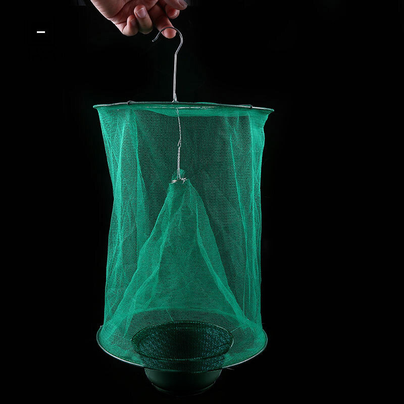 HAYD พับครัว Fly Bug แมลง Pest Net Catcher Cage Trap Killer แขวนกระเป๋า ...