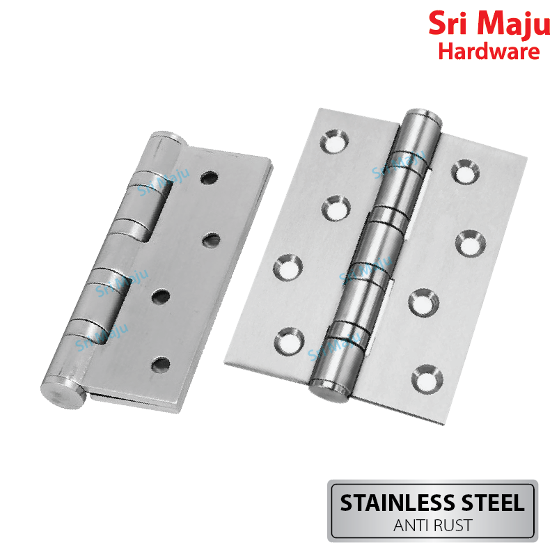MAJU Quality 4 Inch Stainless Steel Door Hinge Fitting with Ball ...