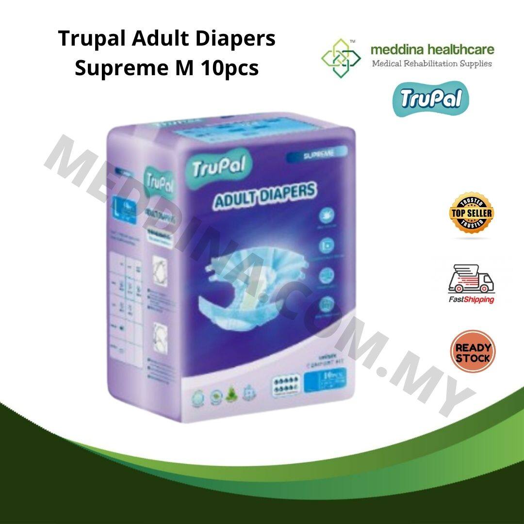 MEDDINA Trupal Adult Diapers Supreme M 10pcs | Lazada