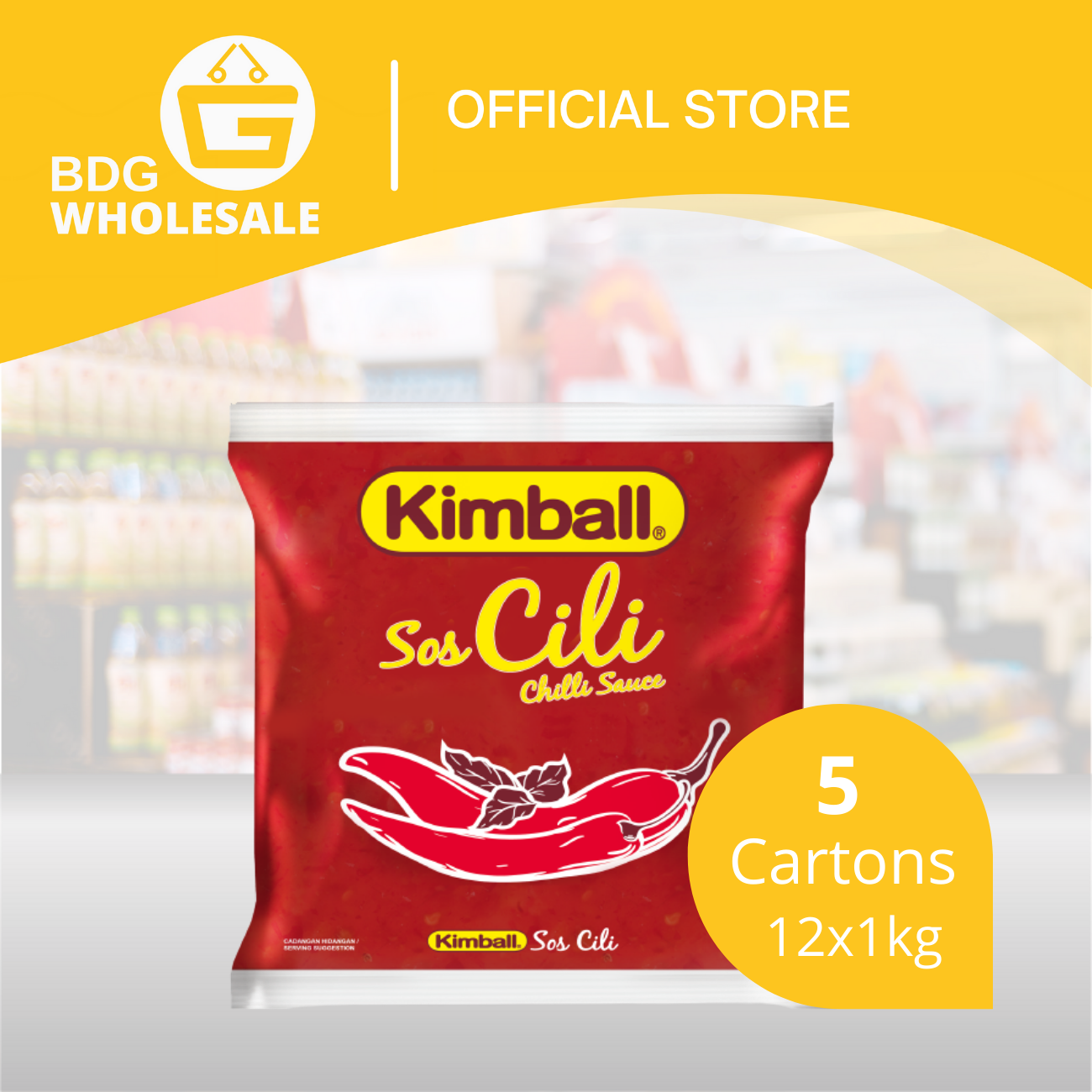 Kimball Chilli Sauce Pouch 12 x 1kg | Lazada