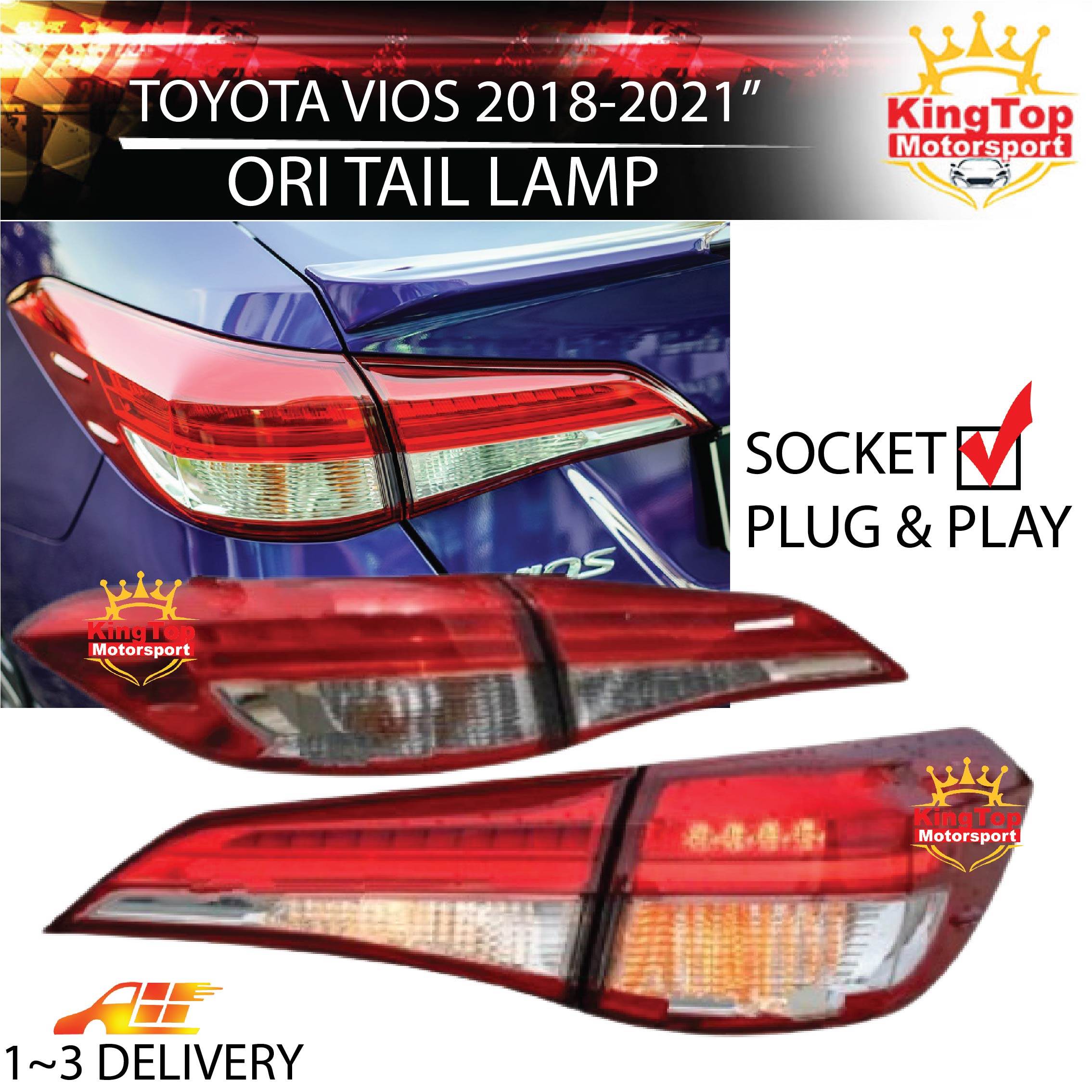Toyota Vios 2018 2019 2020 2021 LED Tail Lamp Rear Light - Ori | Lazada