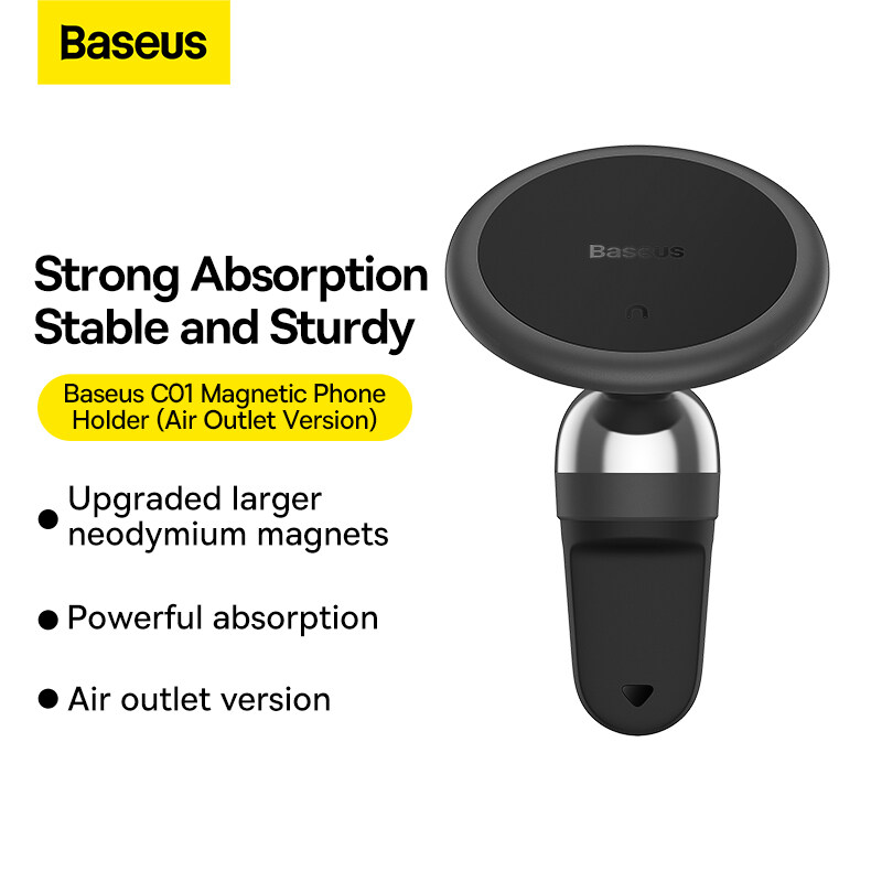 Baseus 360 ° รถที่วางโทรศัพท์แม่เหล็กระบายอากาศแดชบอร์ดเมาสำหรับ iPhone ...