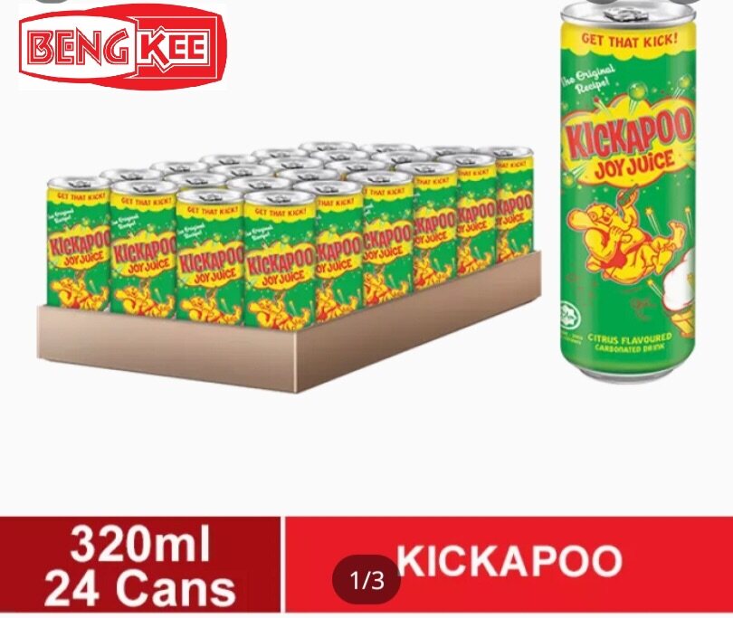 Beng kee 🔥CTN Kickapoo 320ml *24pcs🔥吉加宝汽水 | Lazada