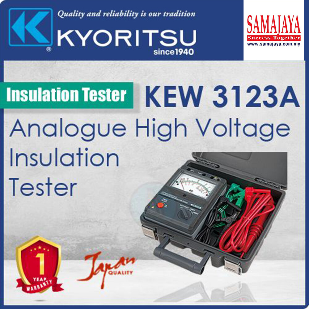 Kyoritsu KEW 3123A High Voltage Insulation Testers | Lazada