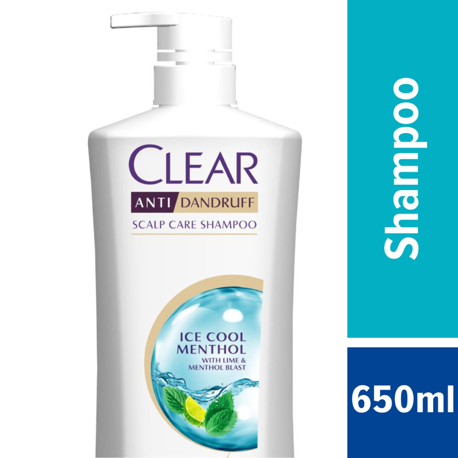 Clear Shampoo Ice Cool Menthol Anti-Dandruff 650ml | Lazada