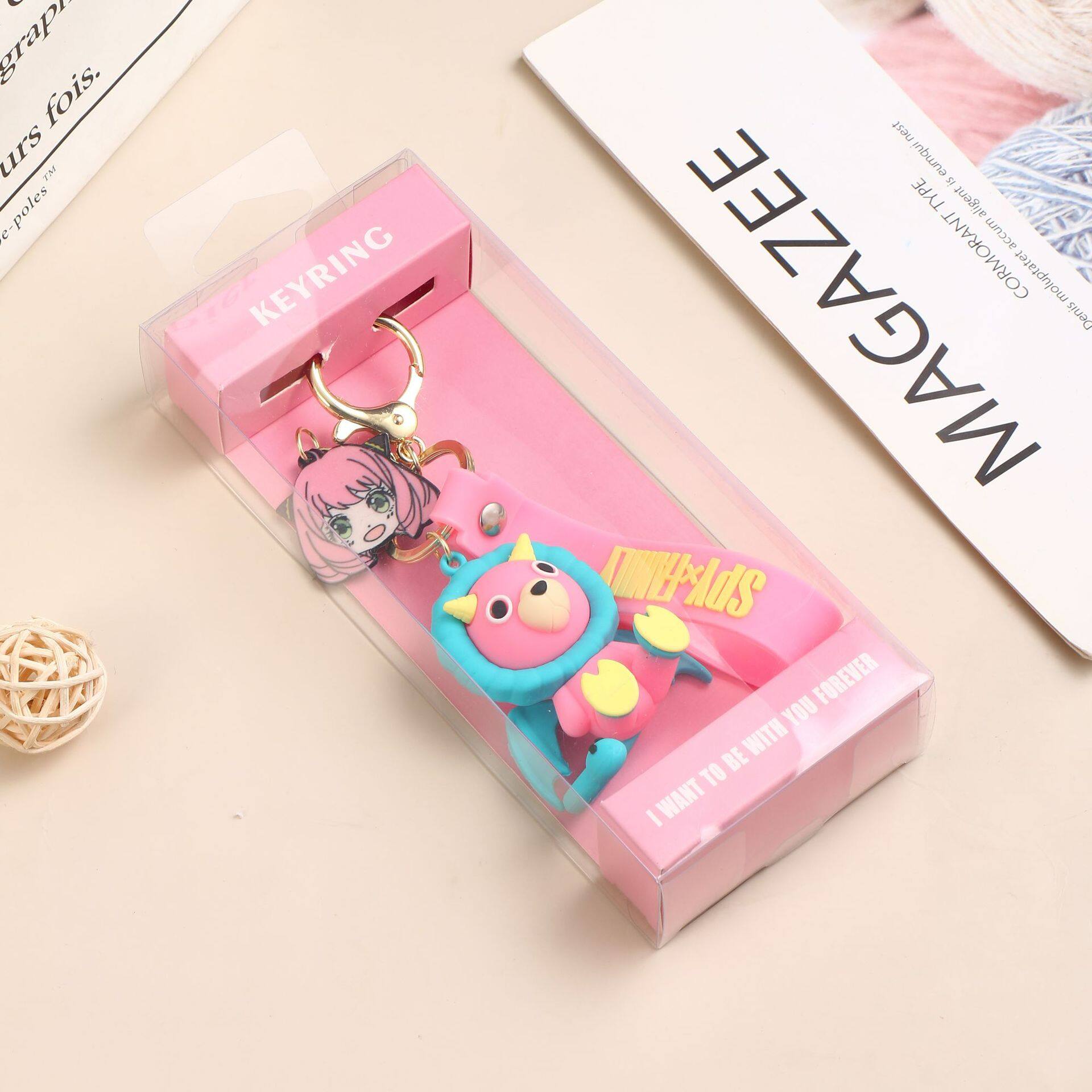 Boxed 2022 Anime SPY X FAMILY Key Chain Cartoon Loyor Anya Yor Forger ...
