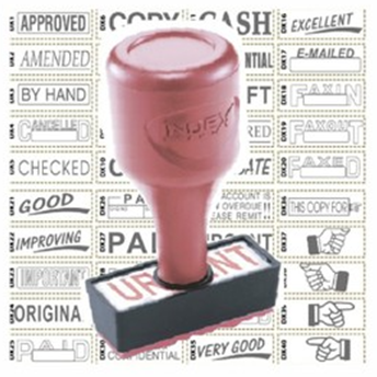 Ready Made Rubber Stamp Chop / Index Stock Stamp (PAID/DATE/SIGN/CASH ...
