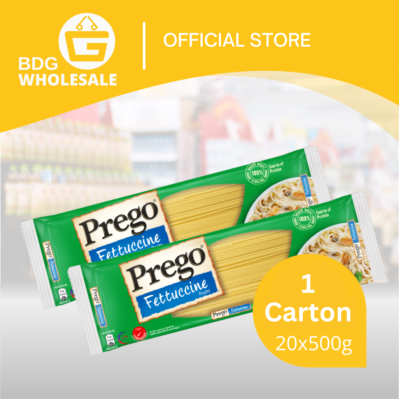 Prego Fettuccine 20 x 500g | Lazada