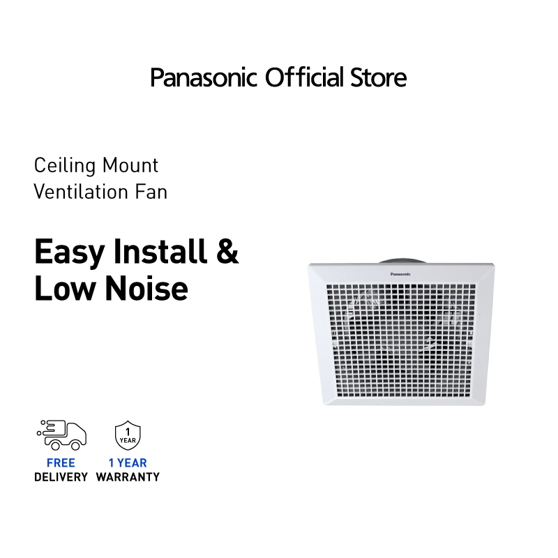 PANASONIC FV-15TGUZ Ceiling Mount Exhaust Ventilating Fan FV-15TGUZ-WT ...