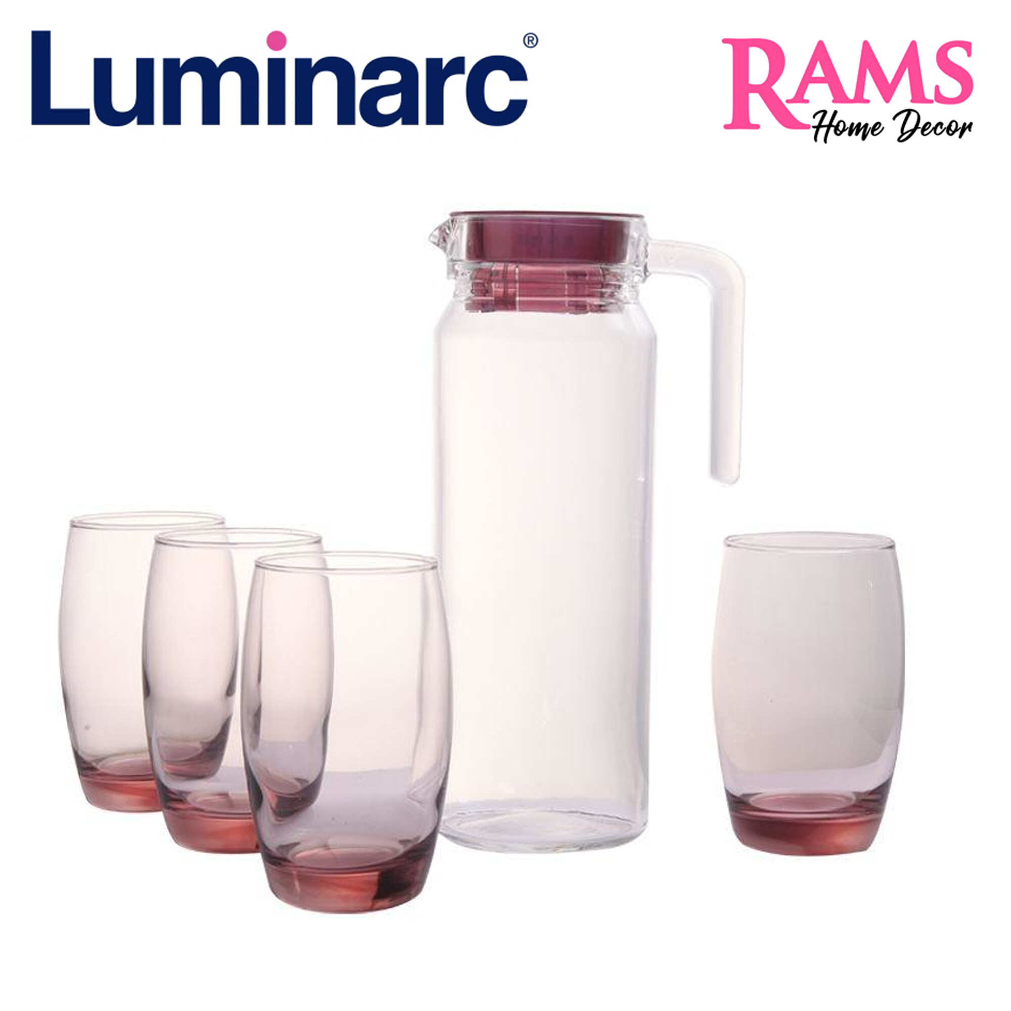 Luminarc 5 Pcs Rotterdam Water Drink Set / Gelas Minuman Set ...