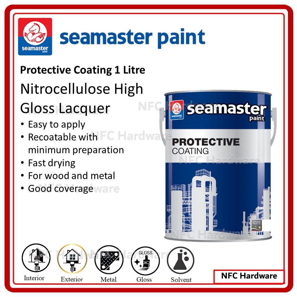 SEAMASTER PAINT Protective Coating High Gloss Lacquer 1 Litre | Lazada