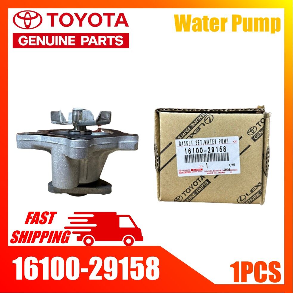 Genuine Toyota Water Pump 16100-29158 – Toyota Vios / Water Pump Assy ...