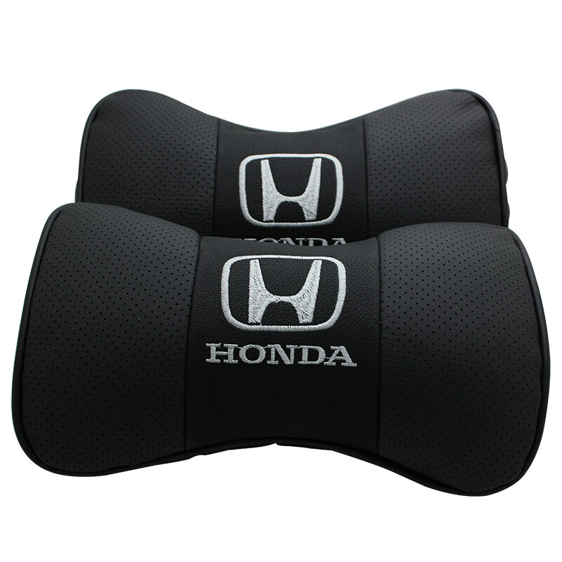 2PCS Car headrest leather car headrest U-type neck pillow neck pillow ...
