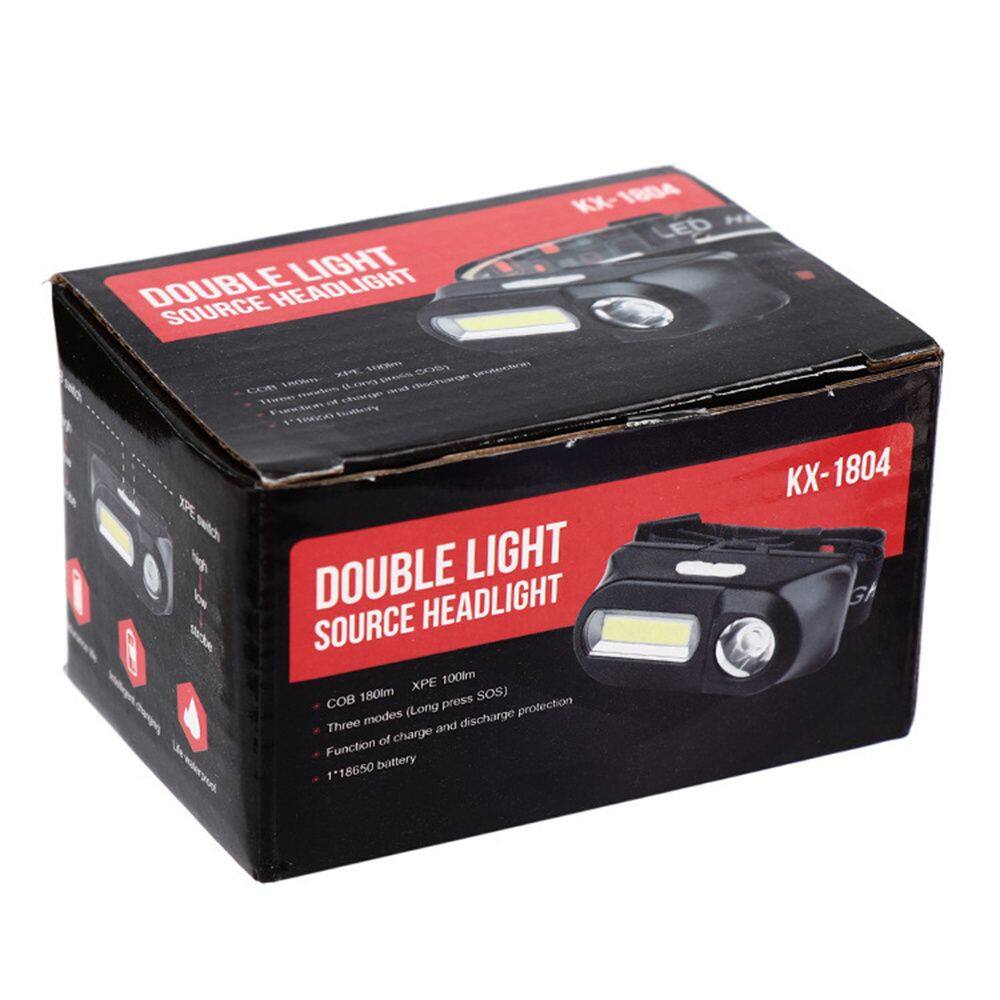 5210A กลางแจ้ง ตั้งแคมป์ สว่างสุดๆ ตกปลา USB ชาร์จได้ ไฟหน้า cob ไฟหน้า LED ไฟฉายคาดหัว ไฟตกปลา ...