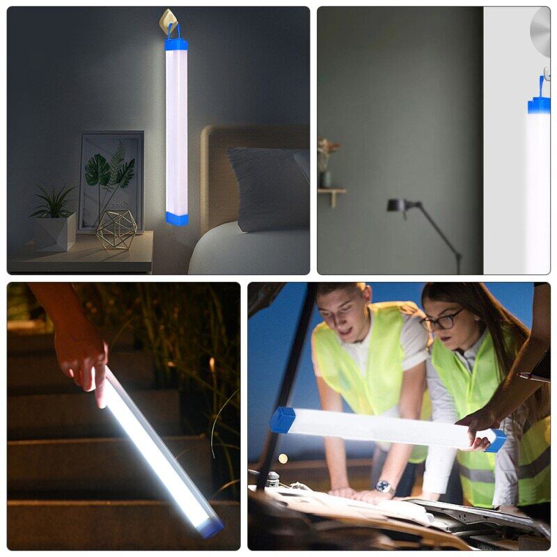 3 Modes LED Camping Emergency Light Lantern USB Rechargeable Warm White/White Work Study Light ...