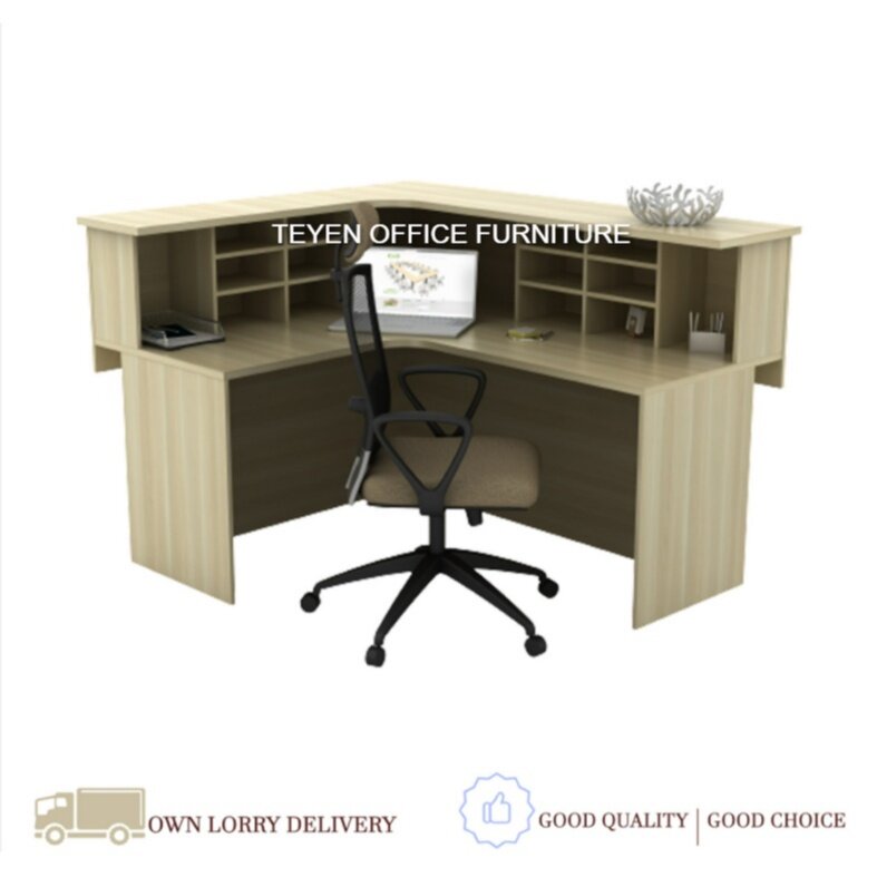 EXECUTIVE RECEPTION COUNTER | OFFICE TABLE | MEJA PEJABAT | Lazada