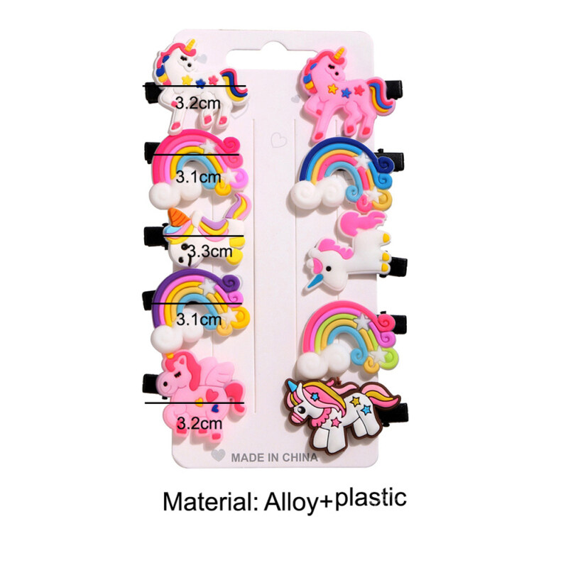 HEBBI ถูกที่สุด กิ๊บติดผมเด็ก กิ๊ฟแฟชั่นเด็ก ลายการ์ตูน 10ชิ้น/เซ็ต ...