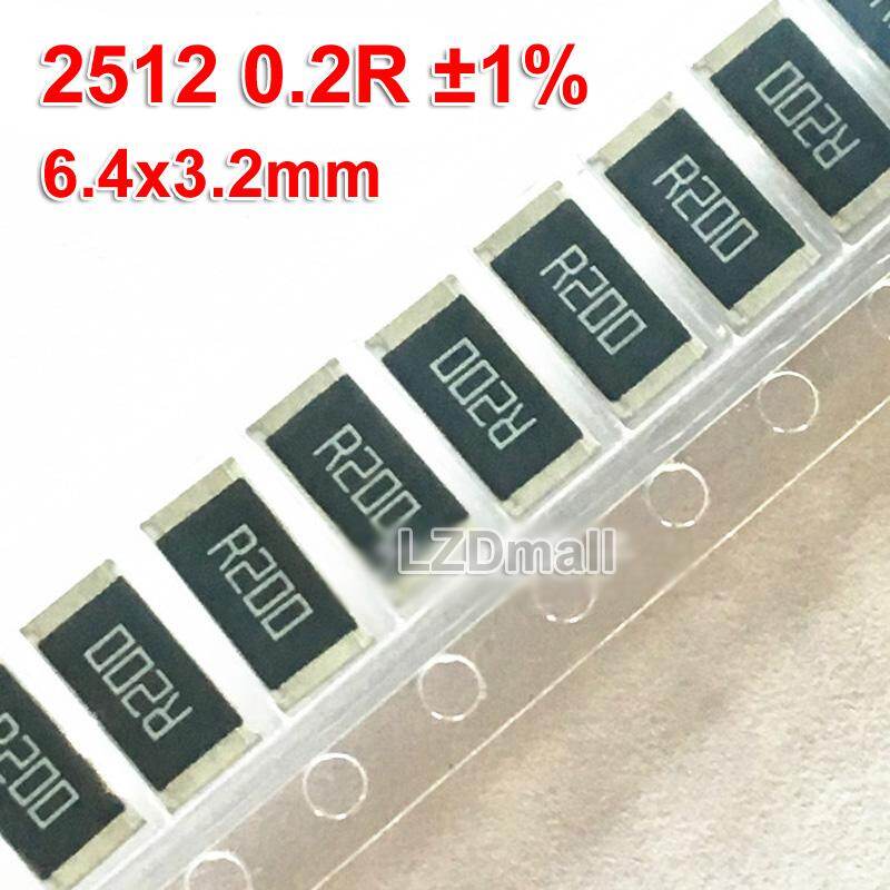 50Pcs 2512 ตัวต้านทาน SMD R200 1W 1% 0.2R 0.2 OHM | Lazada.co.th