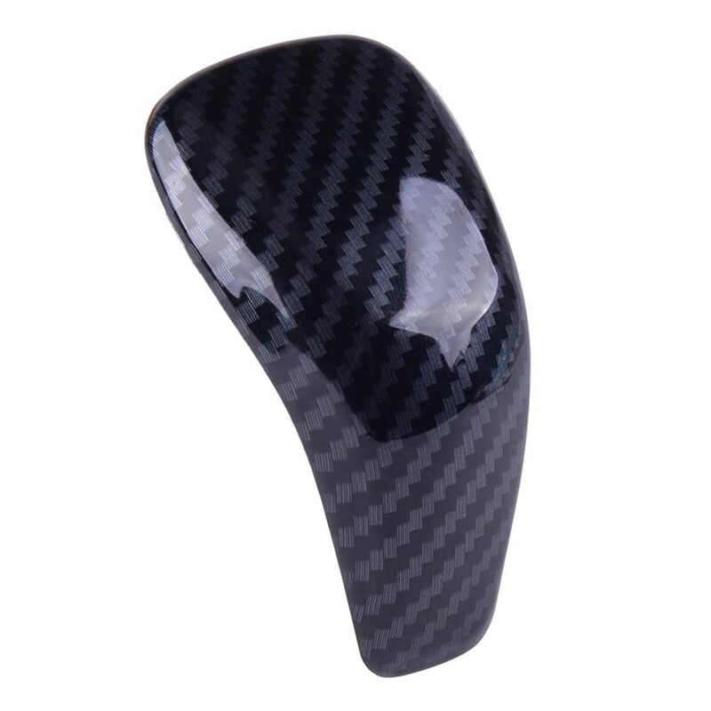 Car Carbon Fiber ABS Gearshift Gear Shift Lever Knob Cap Cover for ...