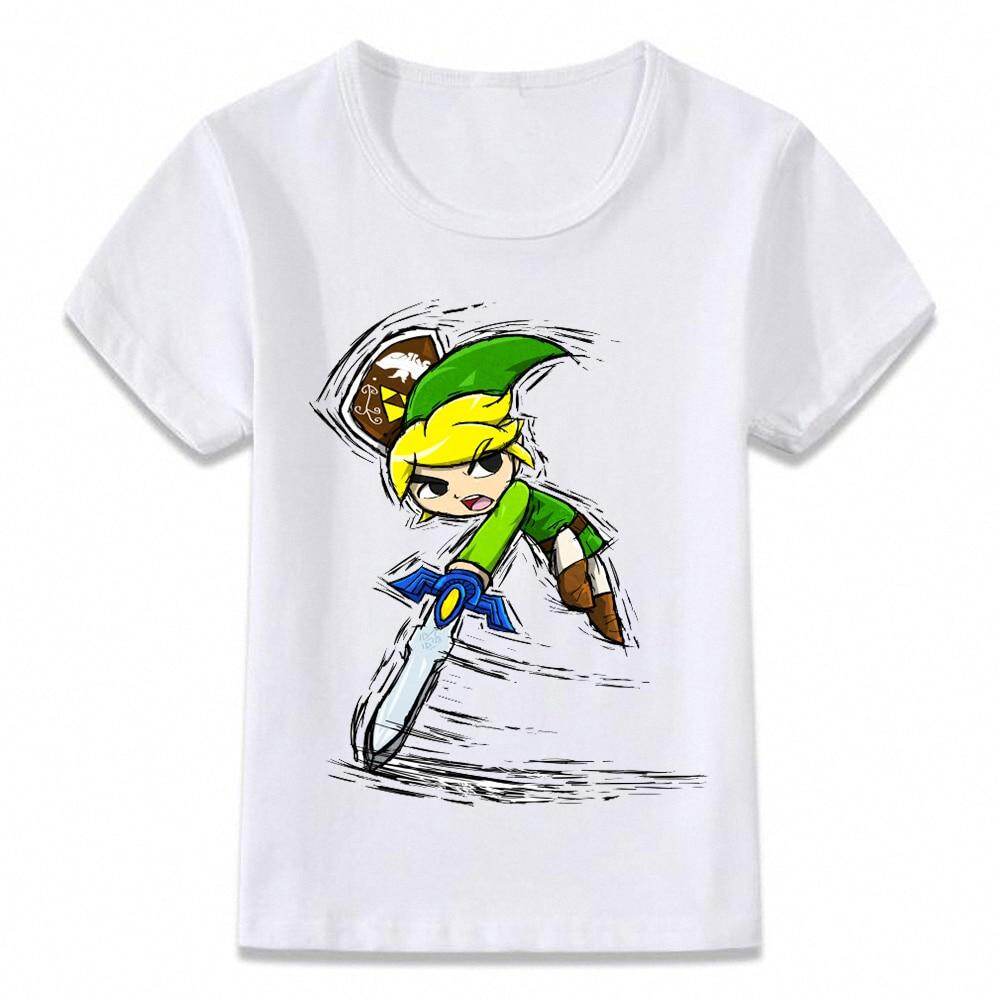 Kids Clothes T Shirt Zelda Link Pocket Korok Children T-shirt for Boys ...
