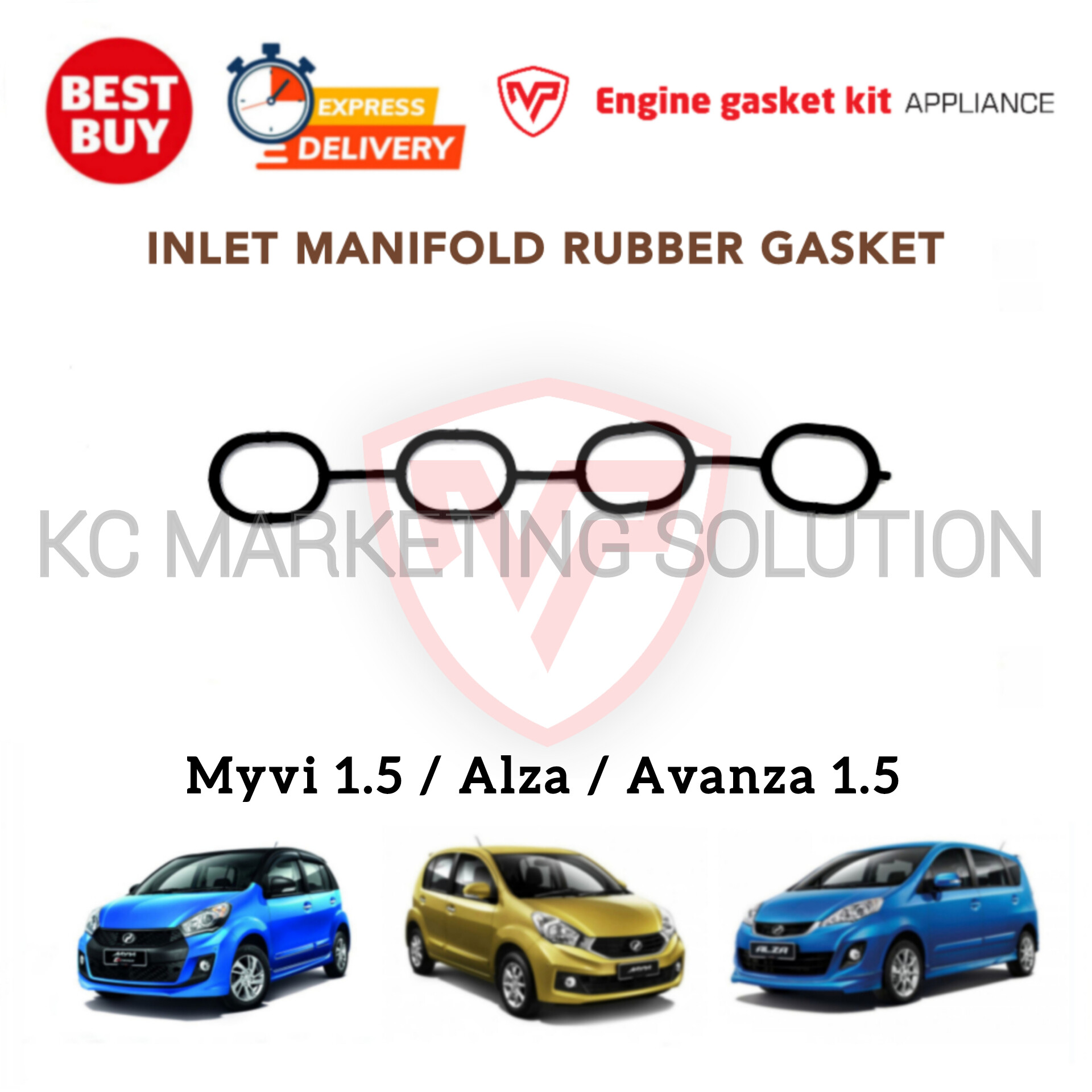 Inlet Manifold Gasket Myvi 1.5 / Alza / Avanza 1.5 | Lazada
