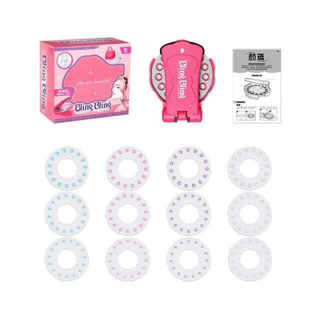 Makeup kids Blingers Deluxe Set With 180 Multiple Shape Colors Gems ...