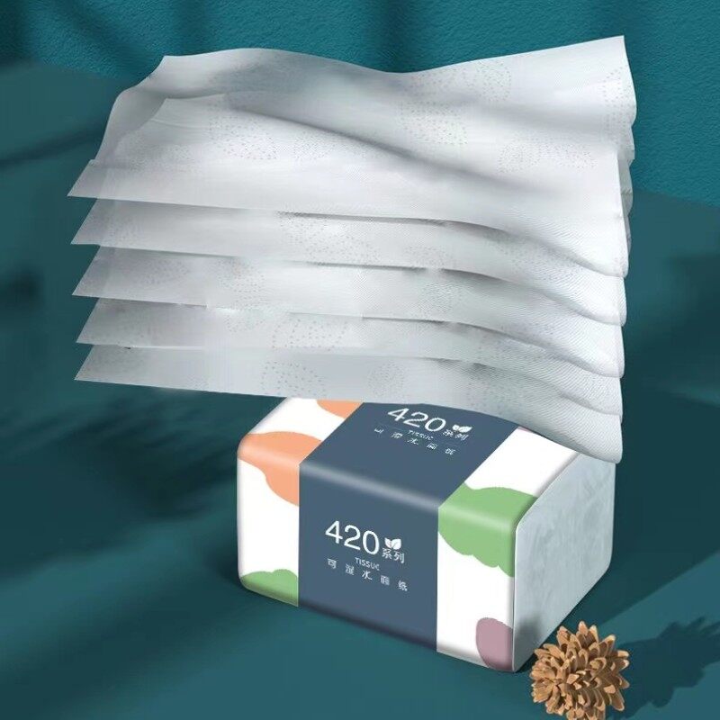 [4 Ply 220/420 Sheets] Soft Facial Tissue Paper Wood House Use Tissue ...