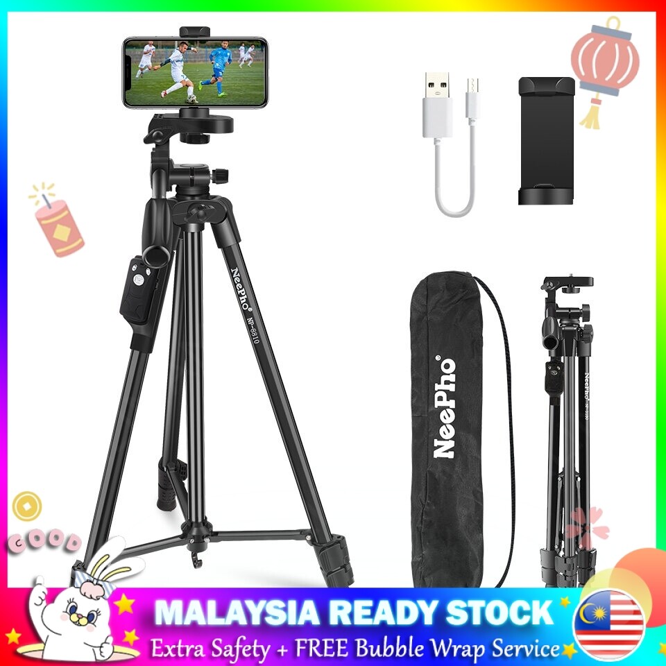 Neepho-8810 Aluminium Tripod with Bluetooth Shutter for Smartphones ...