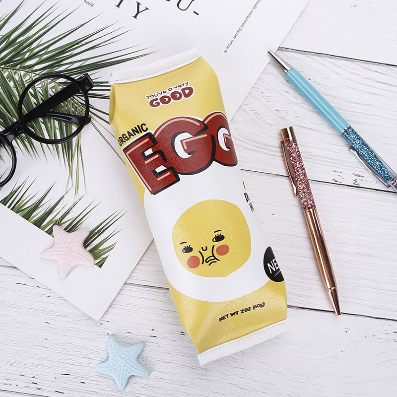 Kawaii French Fries Pencil Cases For Girls Pu Leather Fruit Snack ...