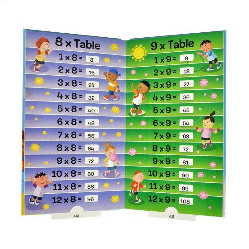 Pull the tab times tables learn children's English by mathematical ...