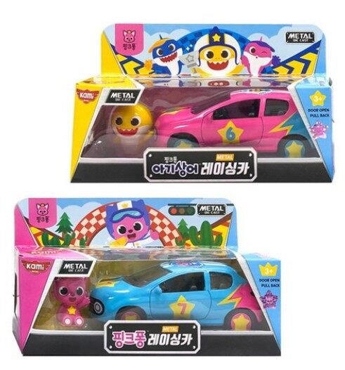 PINKFONG ☆ Metal Racing Car 2TYPE (Baby Shark, PINKFONG) | Lazada