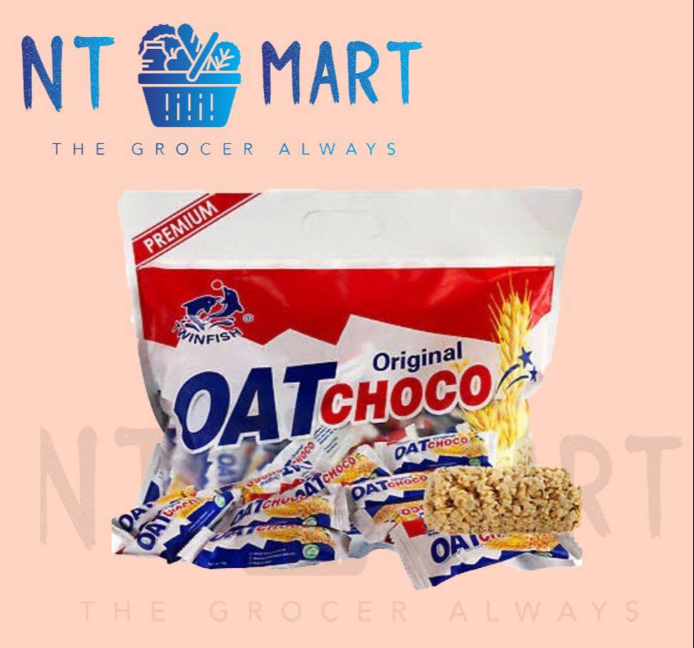 Twinfish Oat Choco Cereal Snack Bar 400G (Original / Chocolate ...