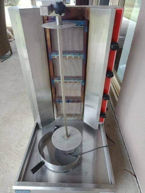 rotating gas burner grill roasting cooker kebab meat heater | Lazada