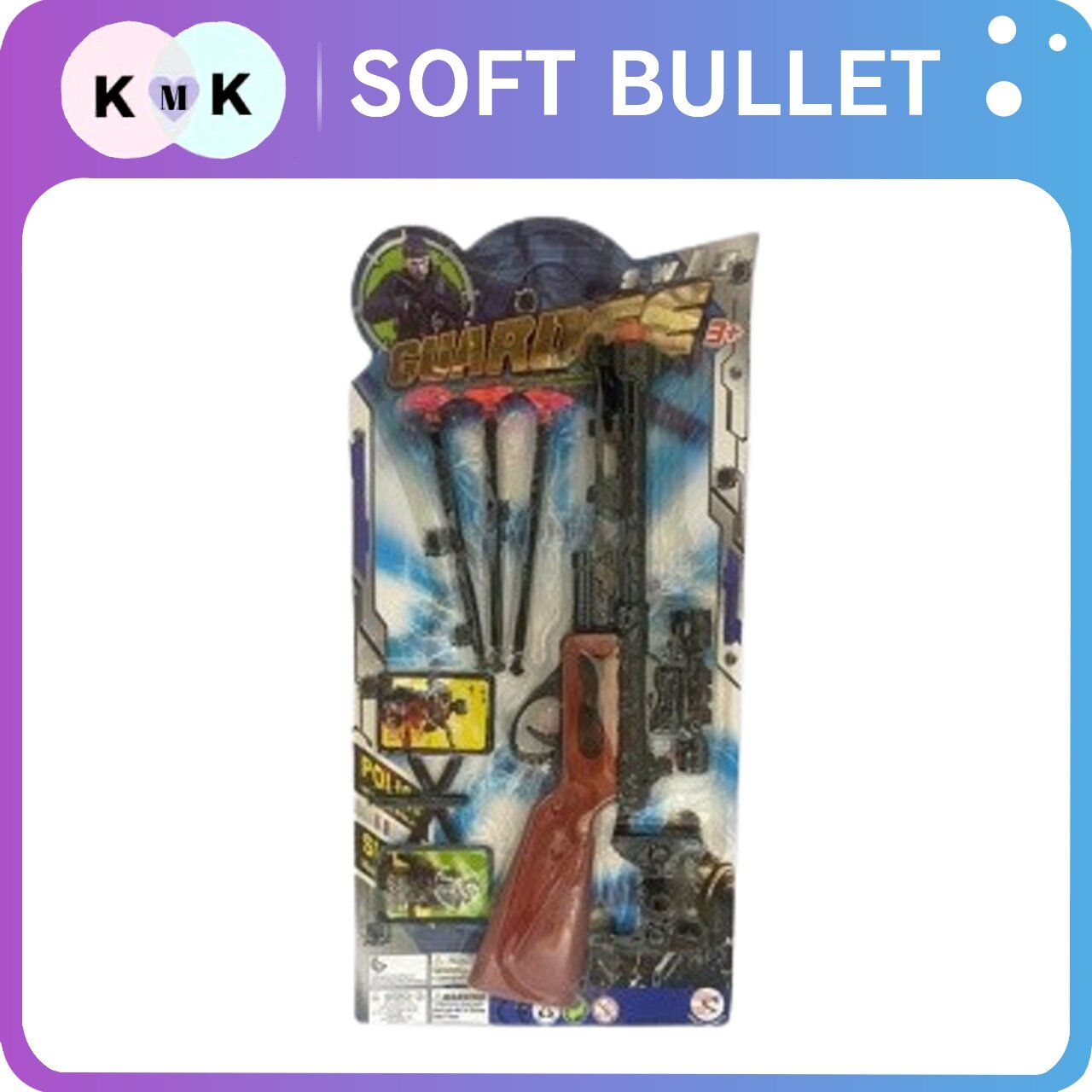KMK SHOP Kid Toy Gun Police Soldier Soft Bullet Pretend Play Sniper ...