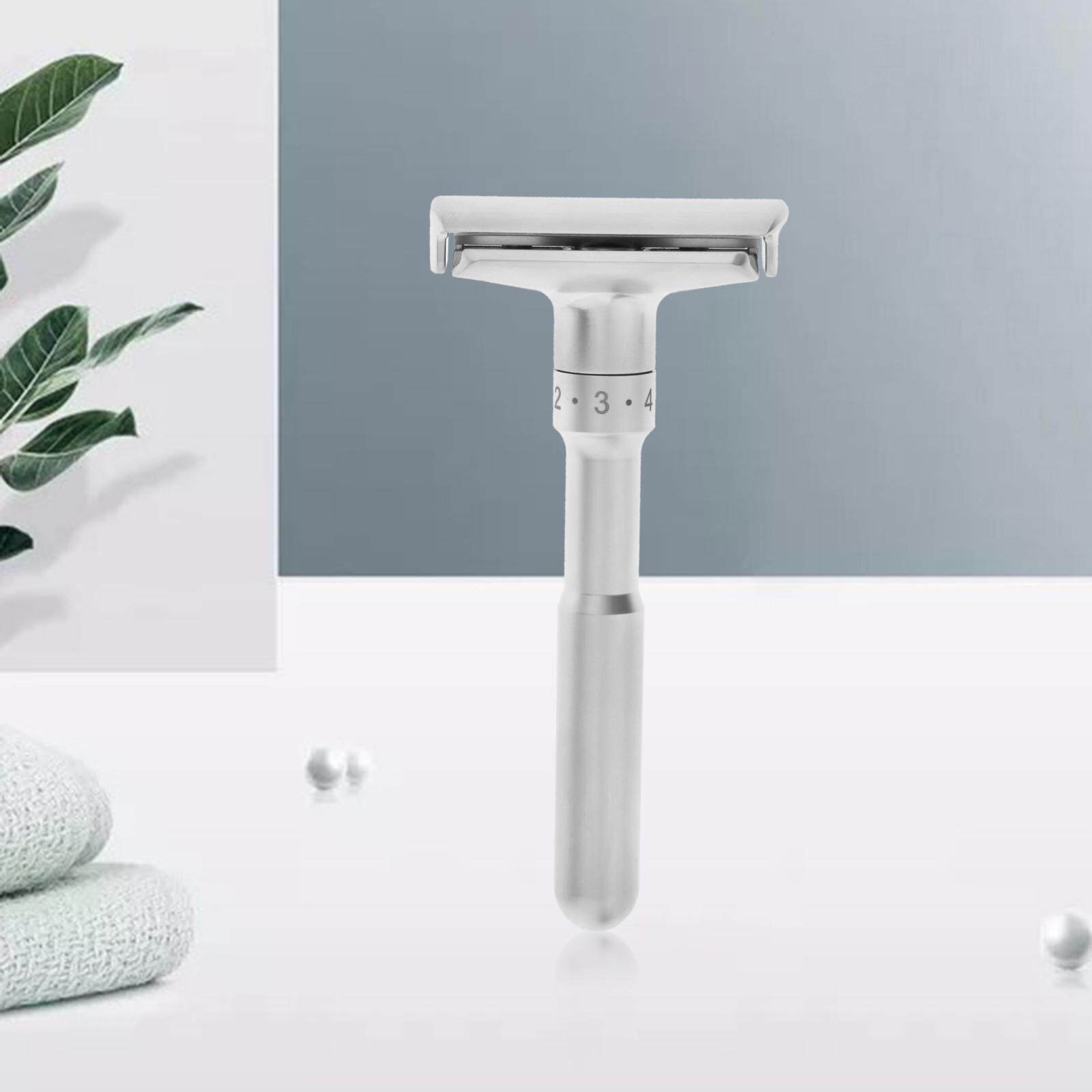 Miusue Adjustable Safety Razor Classic with 5 Blades Double Edge for ...