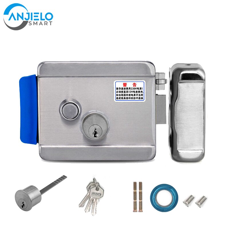 Stainless Steel Electronic Control Lock Electric Gate Door Lock Support ...