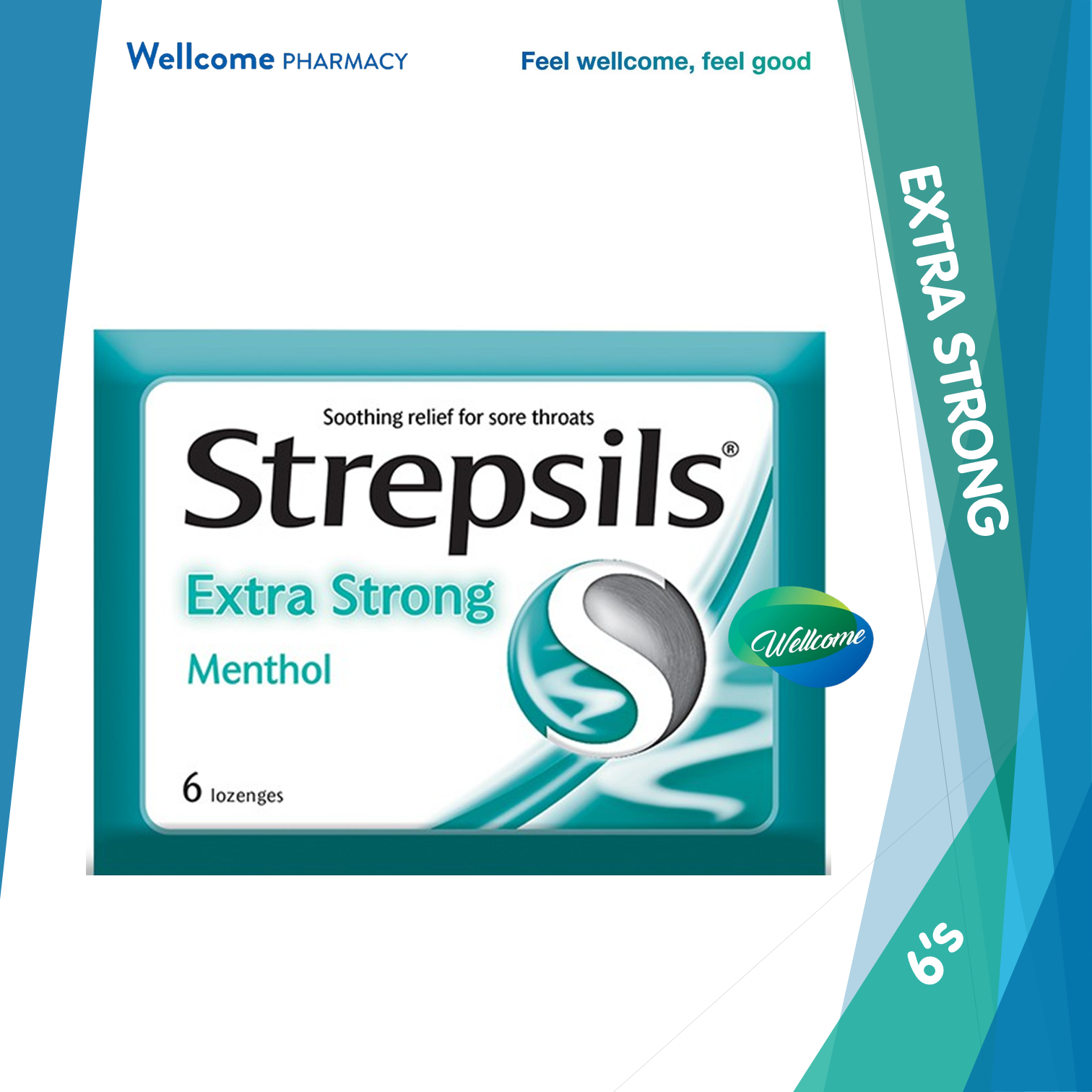 Strepsils Extra Strong Menthol Lozenges - 6's | Lazada