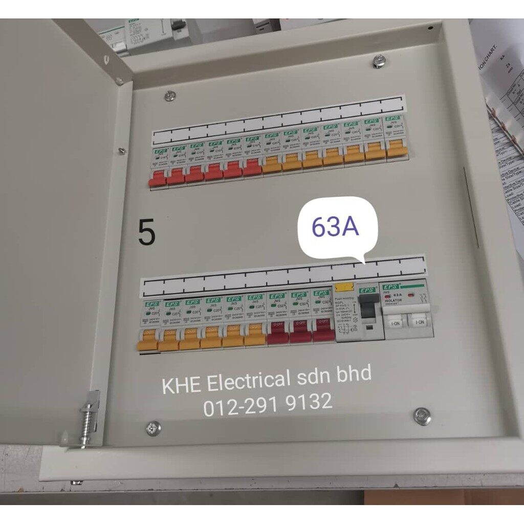 HAGER 26WAY METAL AND FULL SET(SINGLE PHASE/ 3PHASE )CONSUMER METAL DB ...