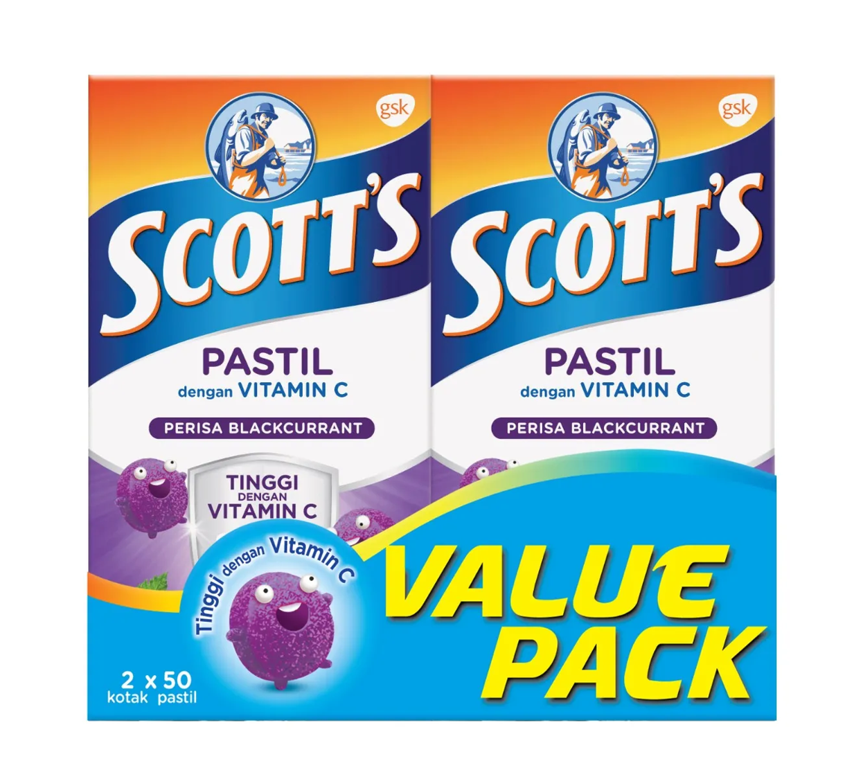 Scott's Vitamin C Pastilles [Kids Immunity] - (Orange / Mixed Berries ...
