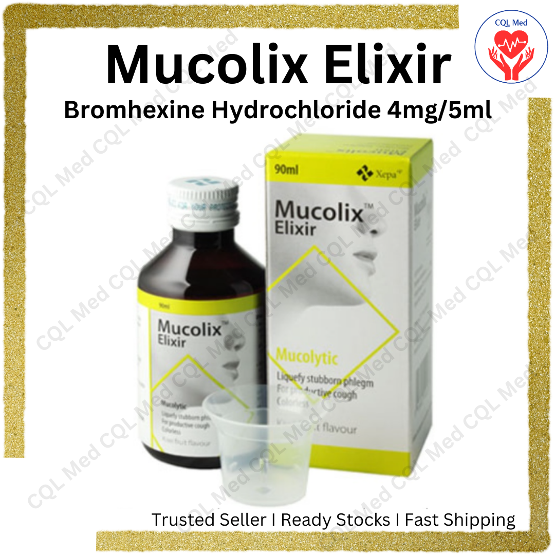 Mucolix Elixir Syrup 90ml for Cough and Phelgm | Lazada