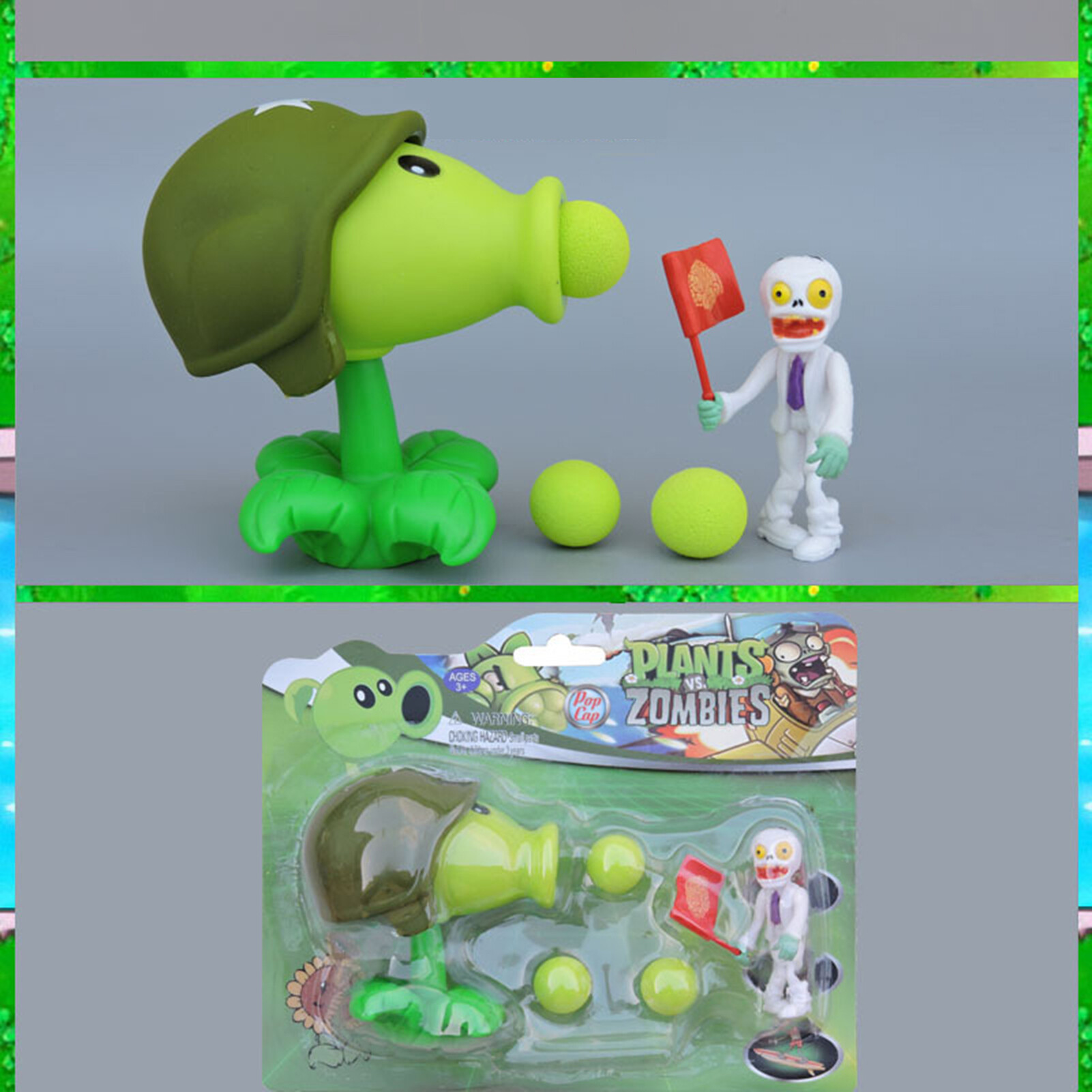 Norkee Plants vs Zombie Realistic Tasteless PVC Plants vs Zombie ...