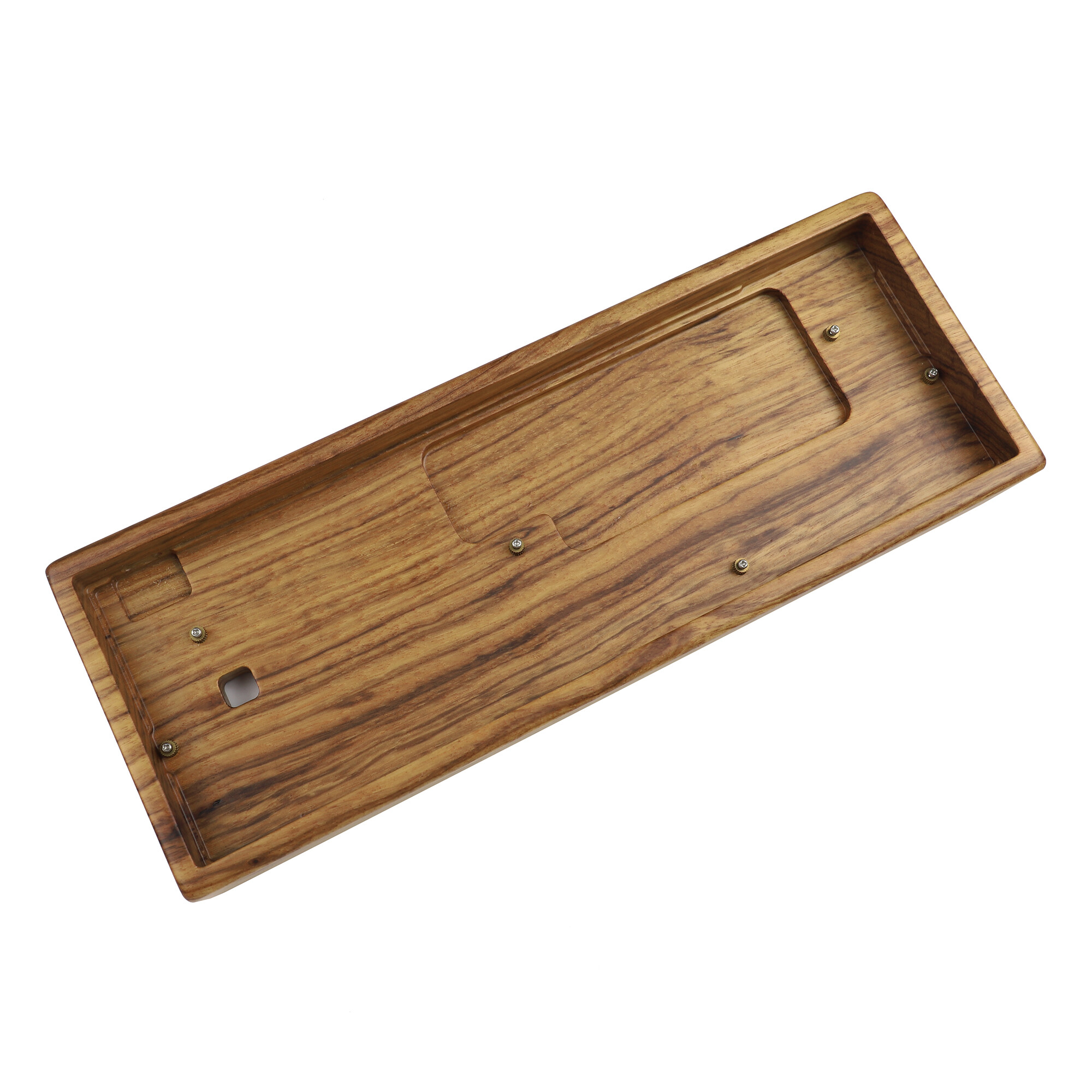 YMDK GH60 Solid Wooden Case QMK VIA PCB Plate For 60% Mini Mechanical ...