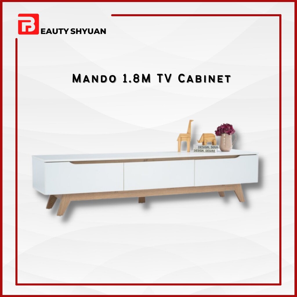 MANDO Muji Style TV Cabinet 6FT TV Rack TV Console Cupboard Kabinet TV ...