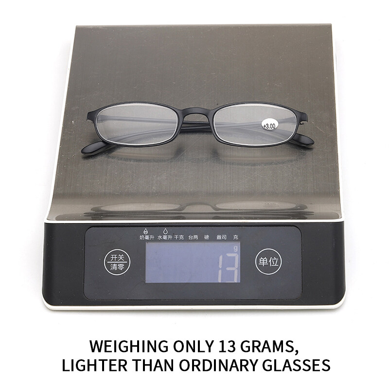 PTQ Fashion TR90 Reading Glasses Full Frame HD Reading Glasses Portable Comfortable Glasses ...