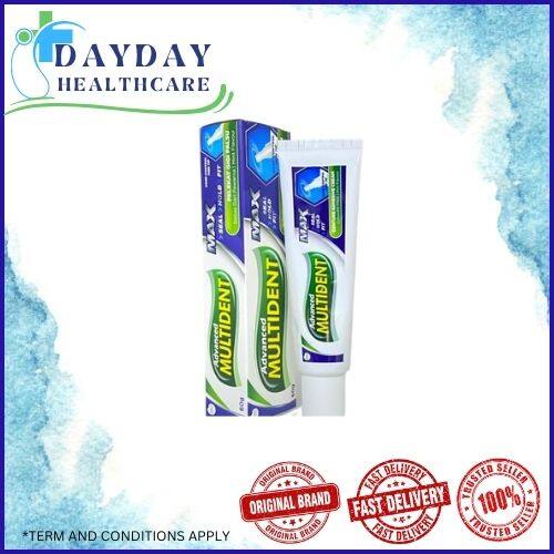 Multident Advanced Max Denture Adhesive Cream - Mint 60g | Lazada
