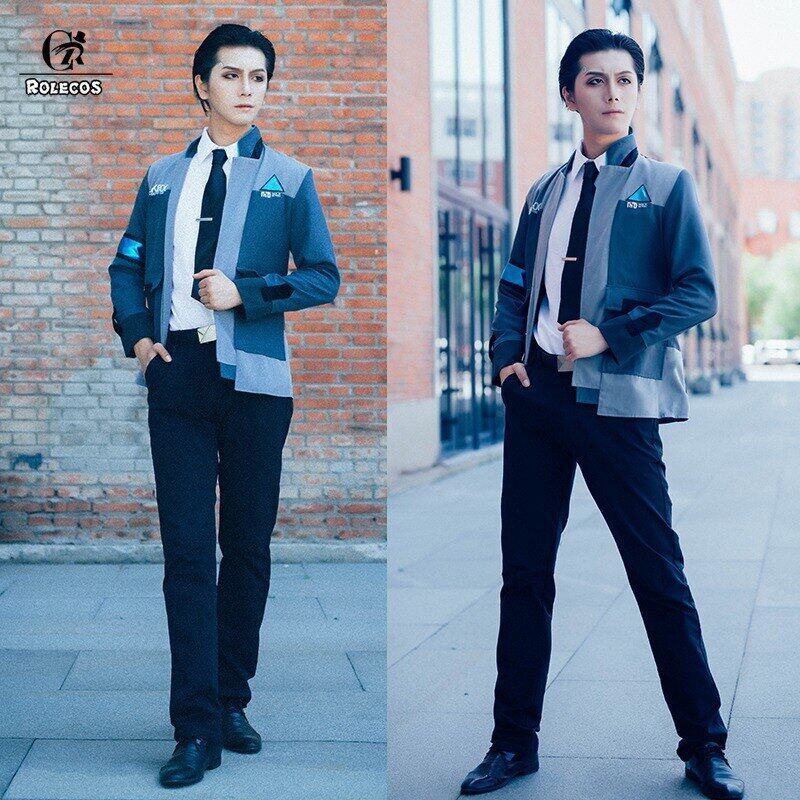 Game Detroit Become Human Cosplay Costume Connor Cosplay Uniform Men ...