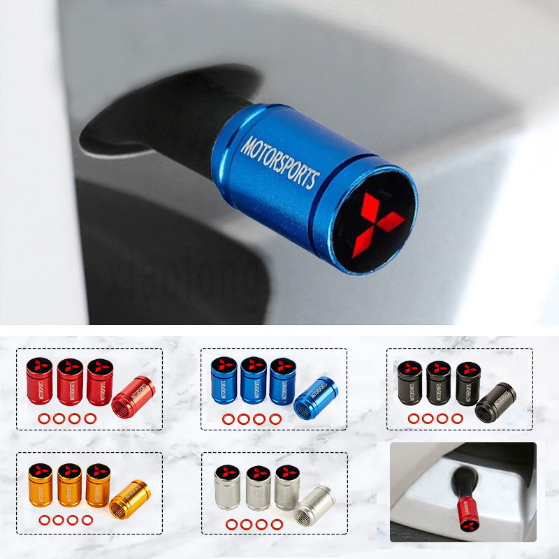 sale 4pcs For Mitsubishi car tire valve cap cover Anti-theft Leak-proof ...