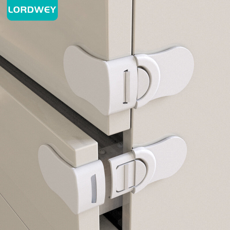 LORDWEY Baby Safety Drawer Lock Anti-Pinching Hand Cabinet Drawer Locks ...